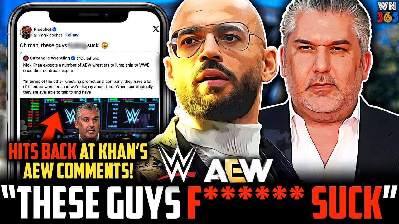 AEW Ricochet Says WWE "F****** SUCK" After Nick Khan SLAMS AEW | WWE ...