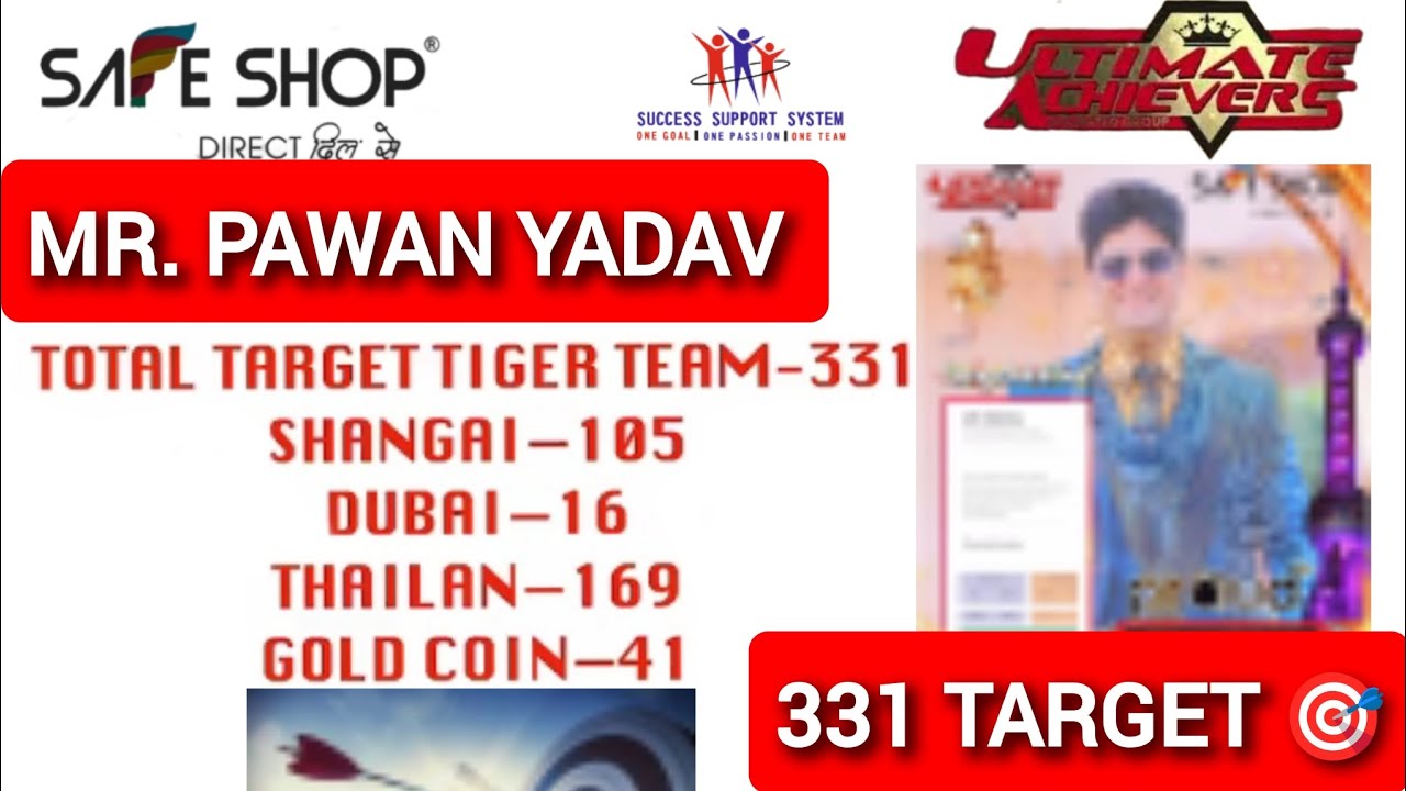 331 target Achievers | Mr Pawan yadav | Tiger Team | ultimate Achievers ...