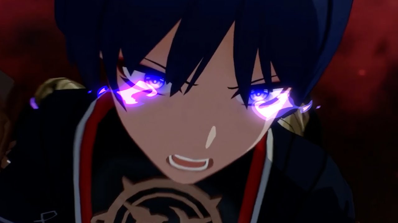 I GAVE Scaramouche FLAMING EYES (Genshin Impact) - YouTube