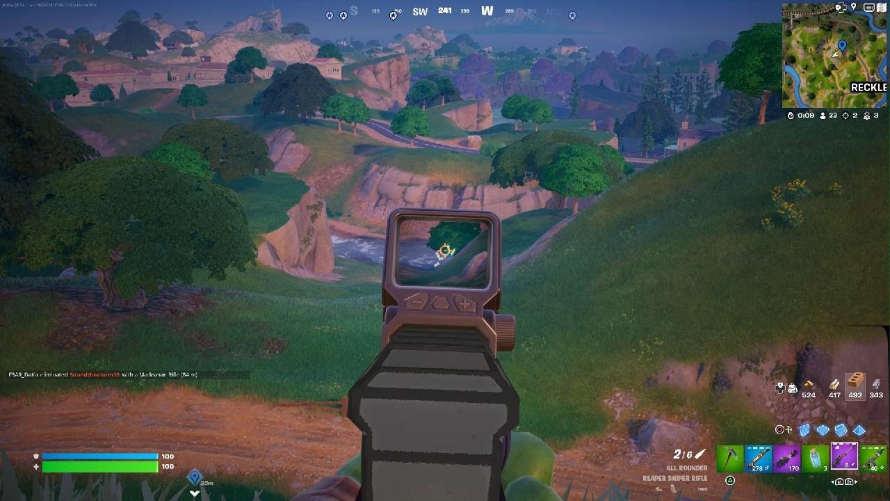 Fortnite high ground sniped - YouTube