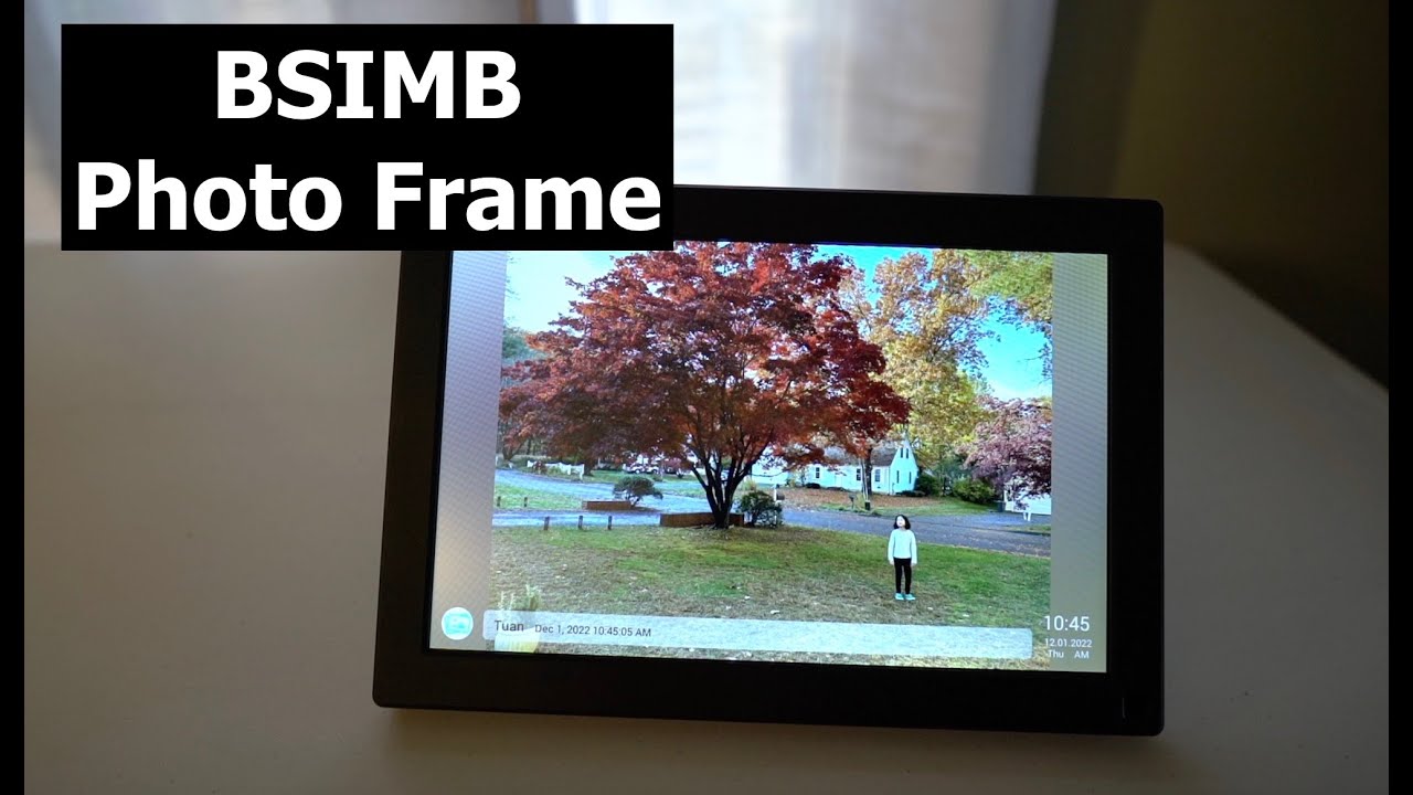 BSIMB 10.1-Inch WiFi Digital Photo Frame Unboxing & Setup - YouTube
