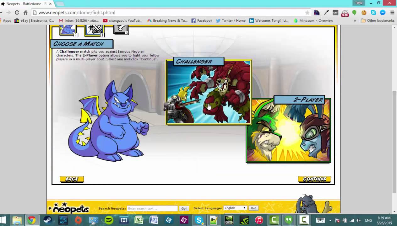Let's play Neopets! (online pet simulator / fighter) - YouTube
