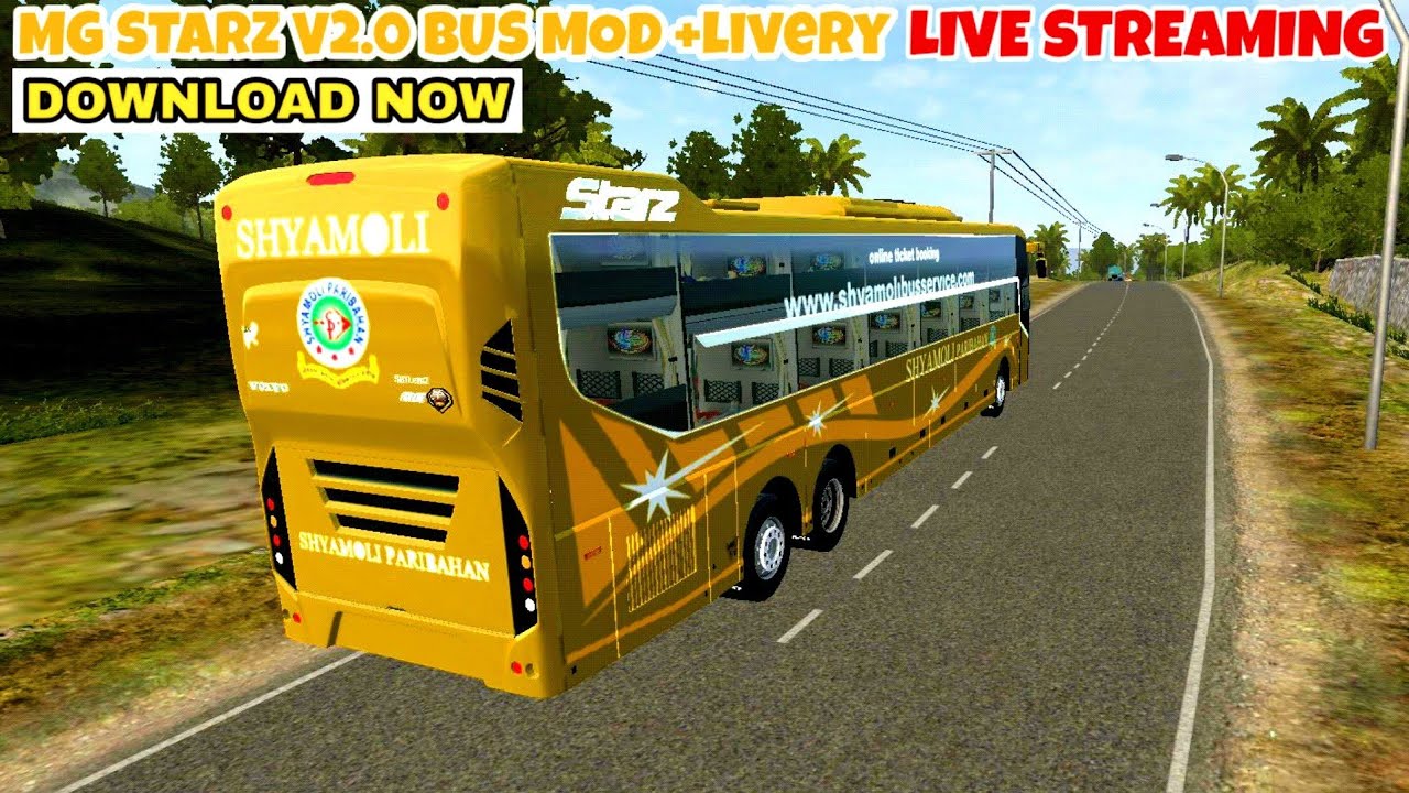 Mg Starz V2.0 Bus Mod In Bus Simulator Indonesia - Bussid Bus Mod ...