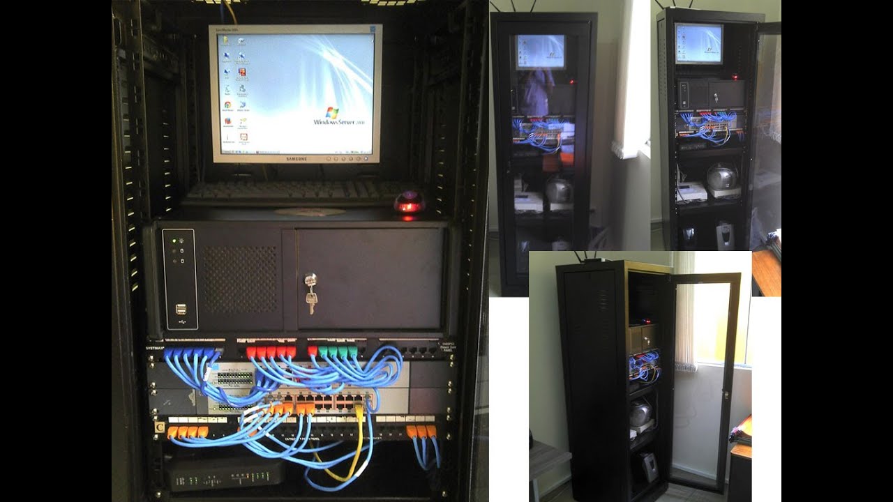 Rack de Servidor, Contendo 1 Servidor, 2 Internets, 16 Câmeras, 2 ...