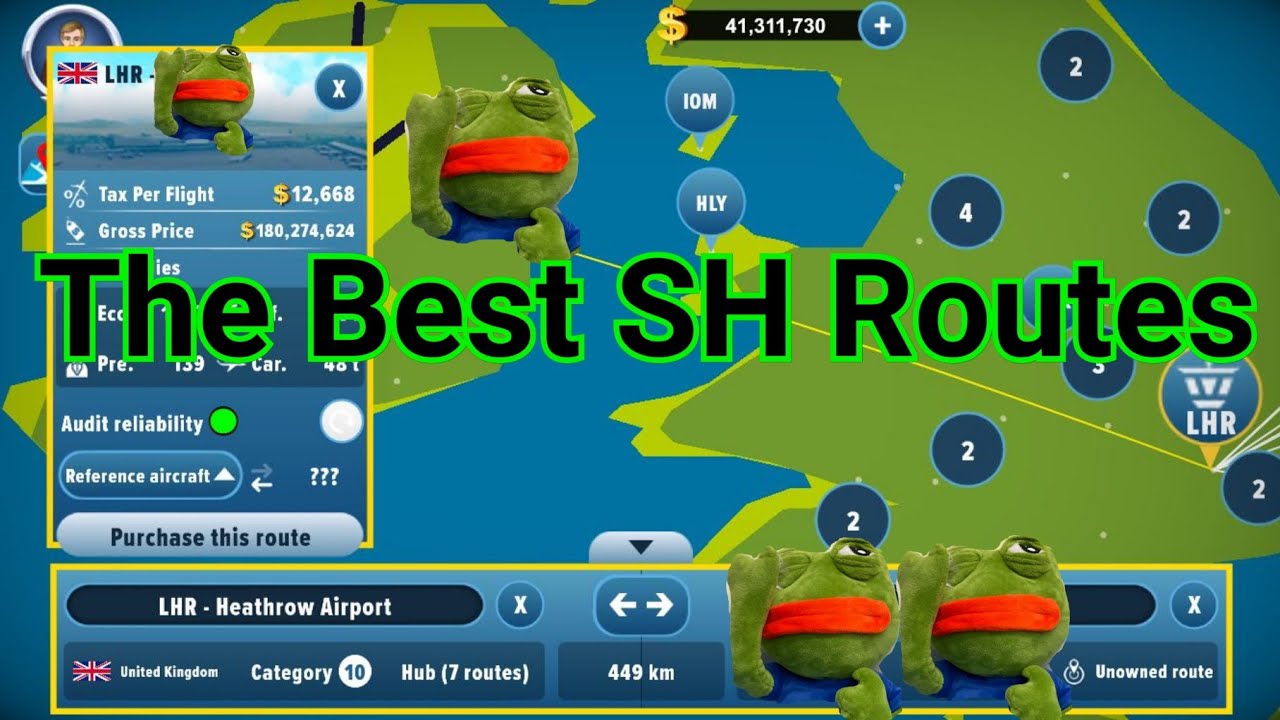 Airlines Manager - Best Short Haul Routes (Europe and Oceania) #Tips10 ...