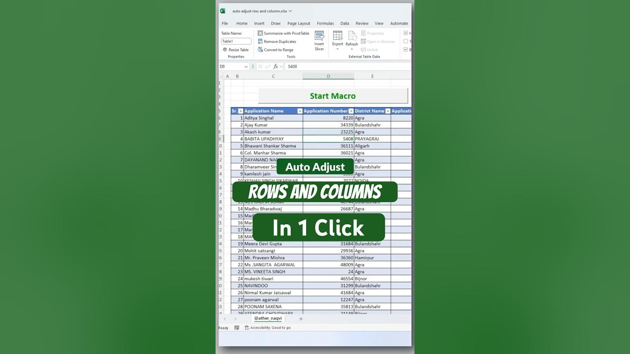Auto Fit Rows & Columns in 1 Click! 🔥 Excel Shortcut + Macro Hack - YouTube