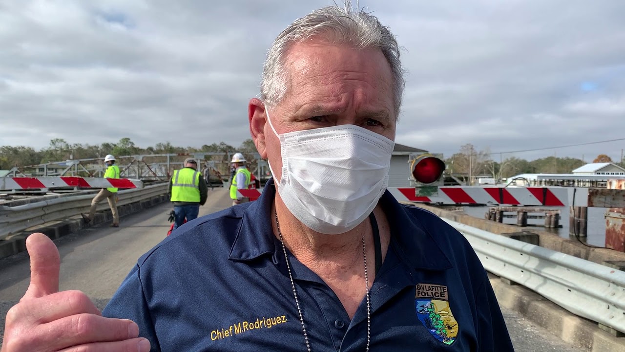 A barge struck the Barataria Bridge, leaving significant damage and ...