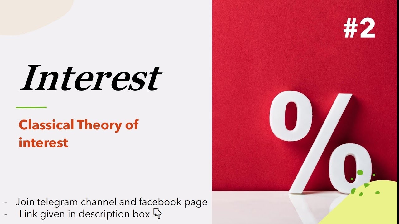 Classical Theory of Interest | Interest | Determination of rate of ...