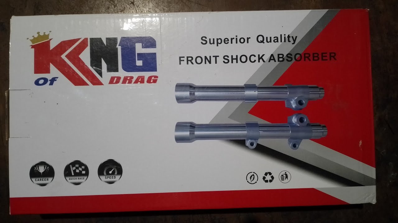 Unboxing King of Drag front shock outer tube for Suzuki Raider 150 carb ...