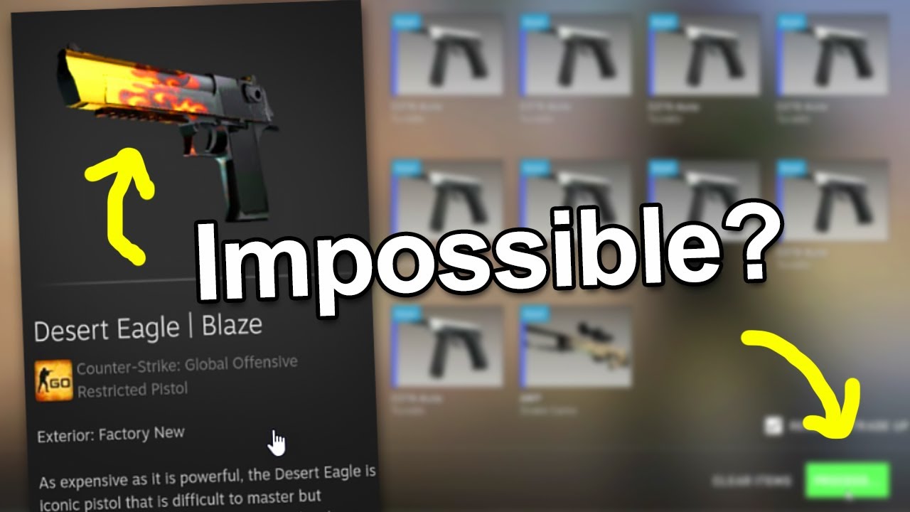 I try deagle blaze trade up... (8.33%) - YouTube