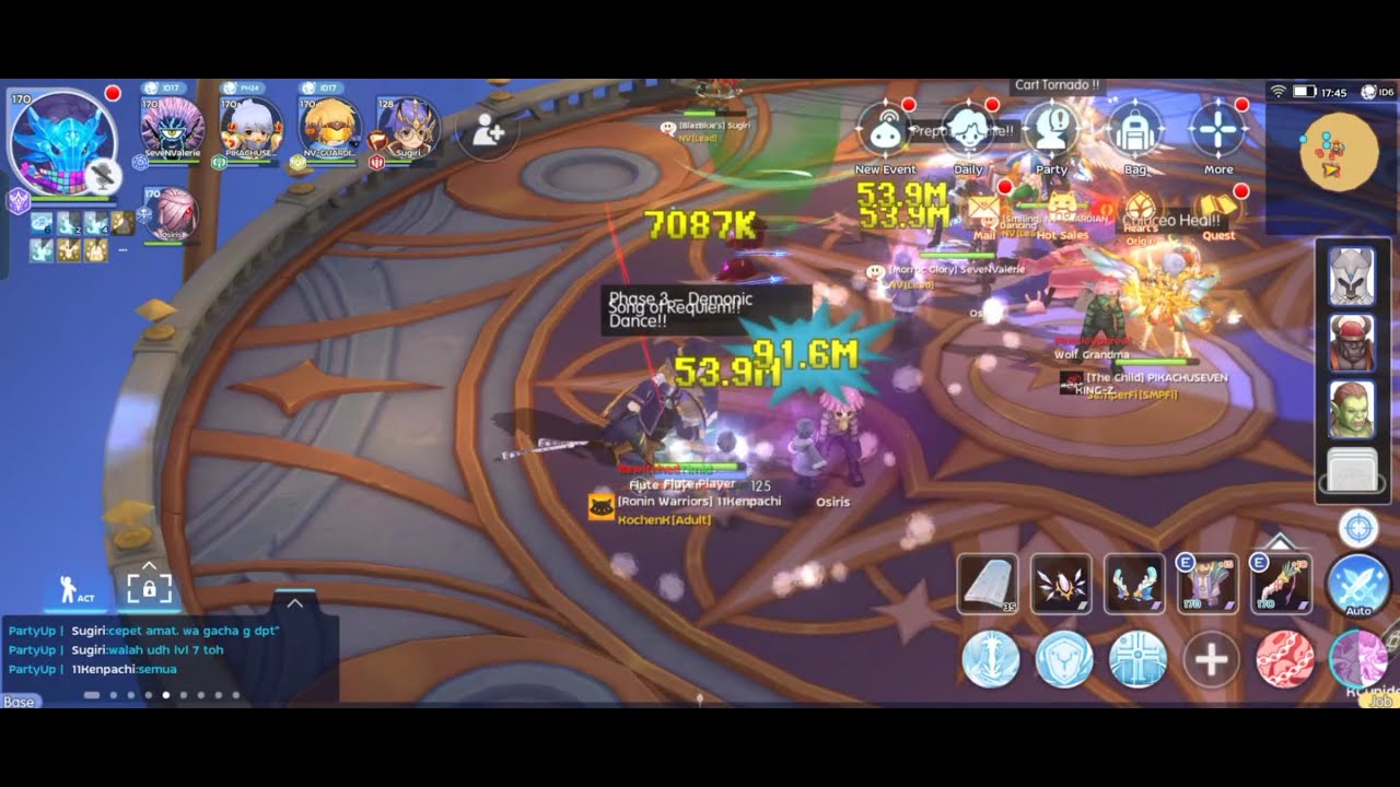 Ragnarok Mobile. Testing My DPS Team for Weekly Dungeon. Thanatos ...