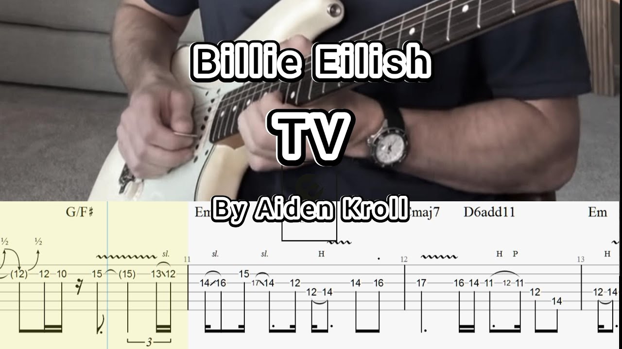 TV - Billie Eilish Guitar TABS Chords - Chordify