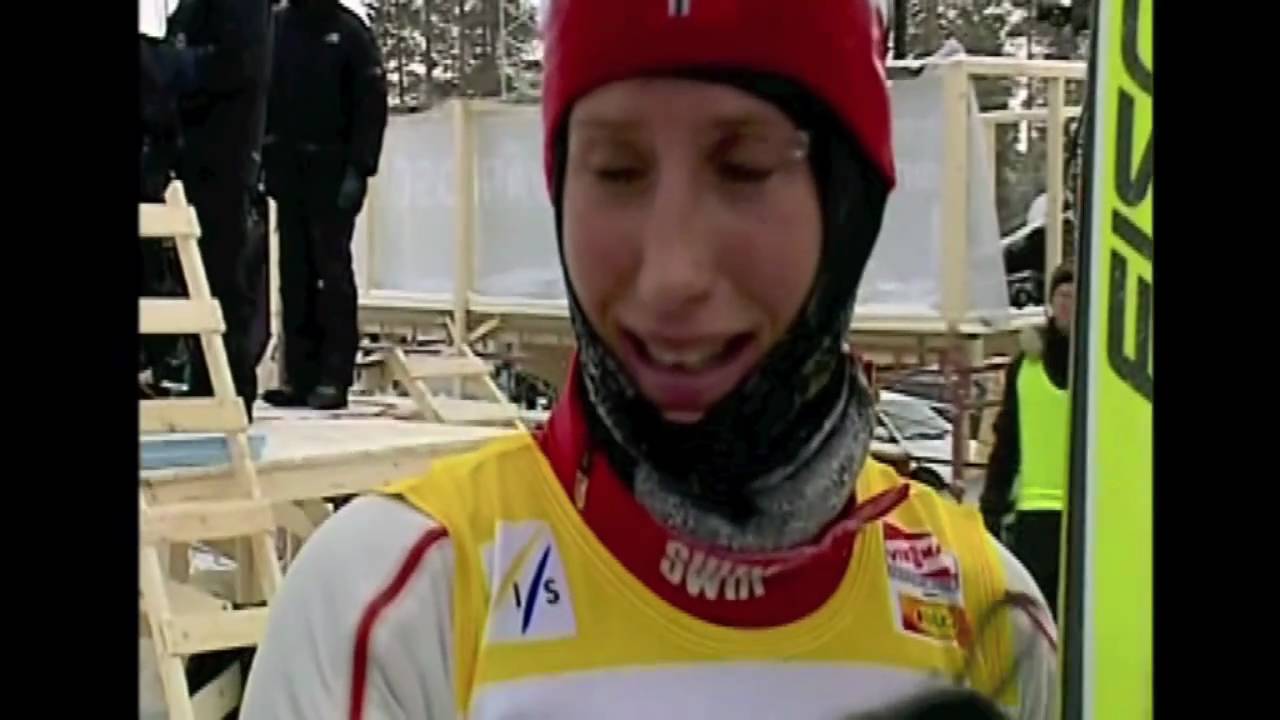 Marit Bjørgen - Wins Her Very First Distance Relay 2004 - YouTube