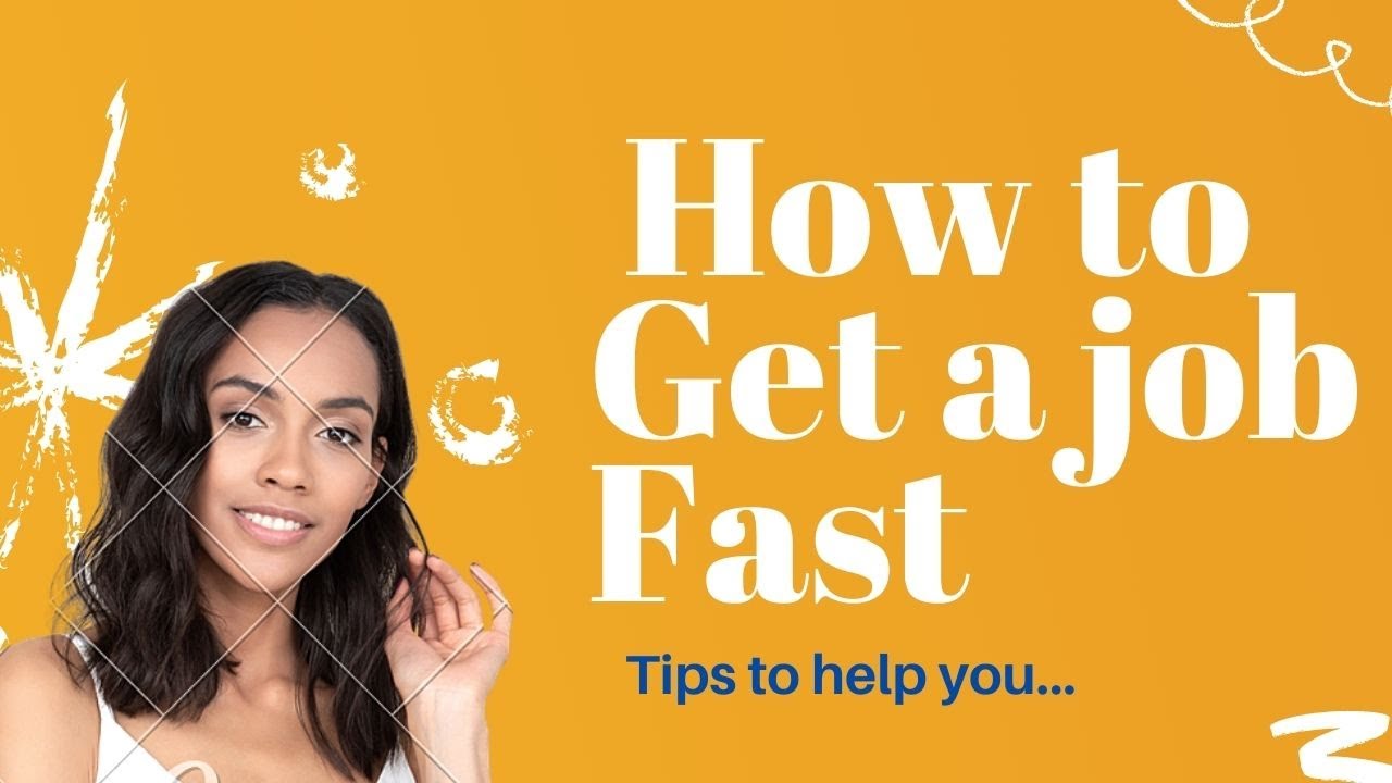 How to find a job Fast. - YouTube