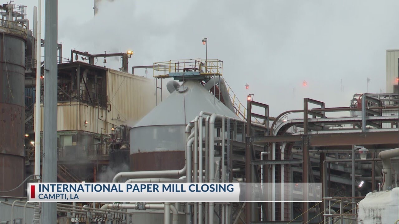 'Shaken but resilient,' Natchitoches paper mill closing - YouTube
