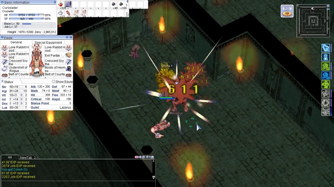Ragnarok MYSG Lv80 Crusader Critical Type - YouTube