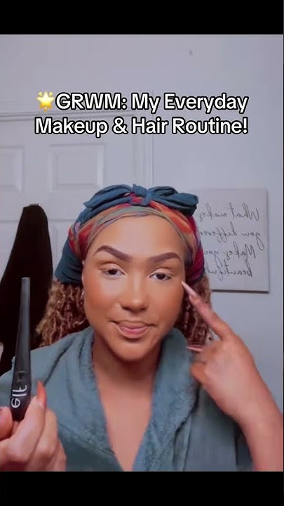 GRWM: My Everyday Makeup & Hair Routine #makeup #grwm #fauxlocs - YouTube