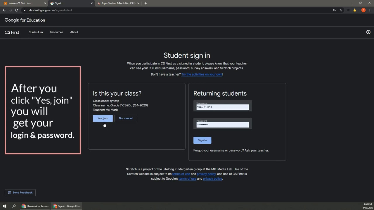 Join our CS First Class - YouTube