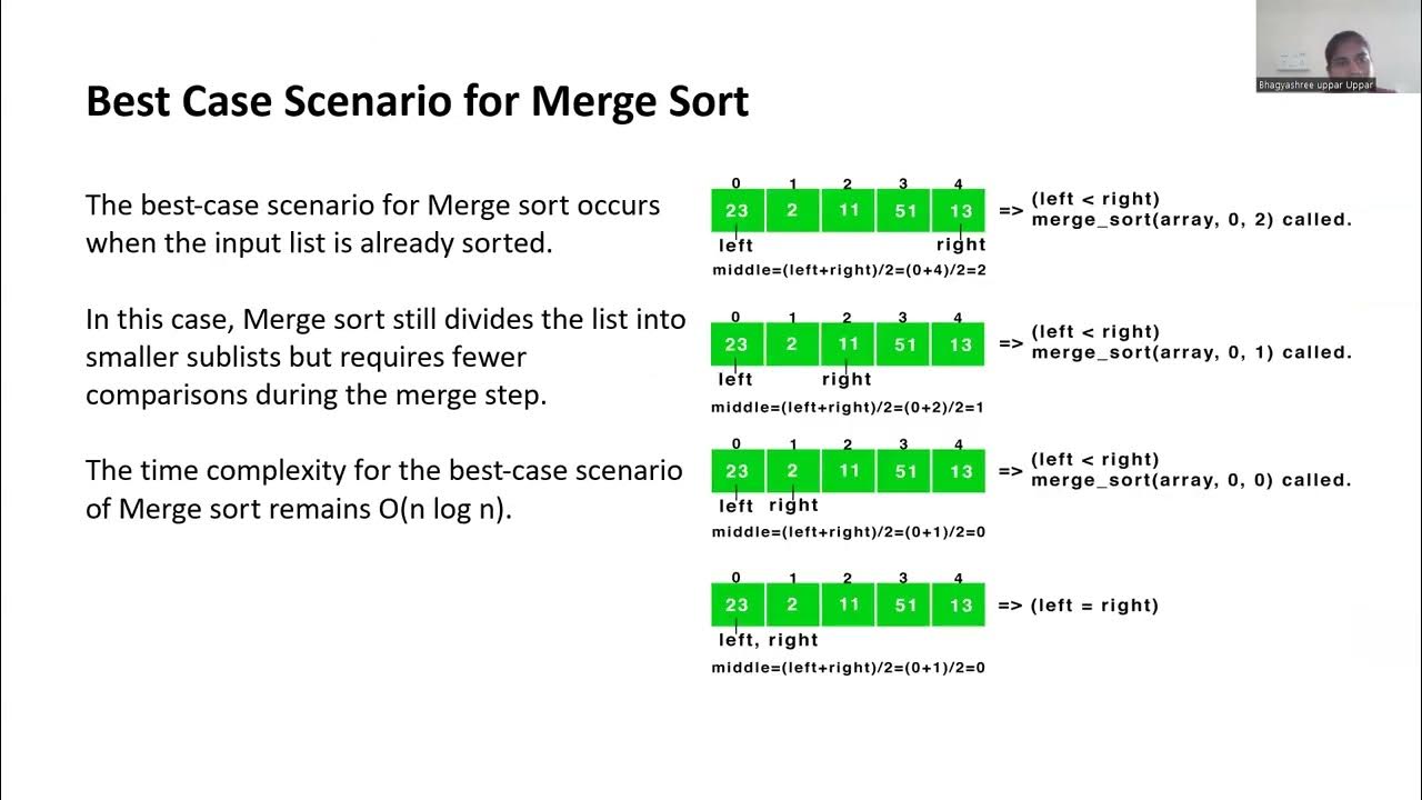 #ADA || Merge sort with time efficiency - YouTube