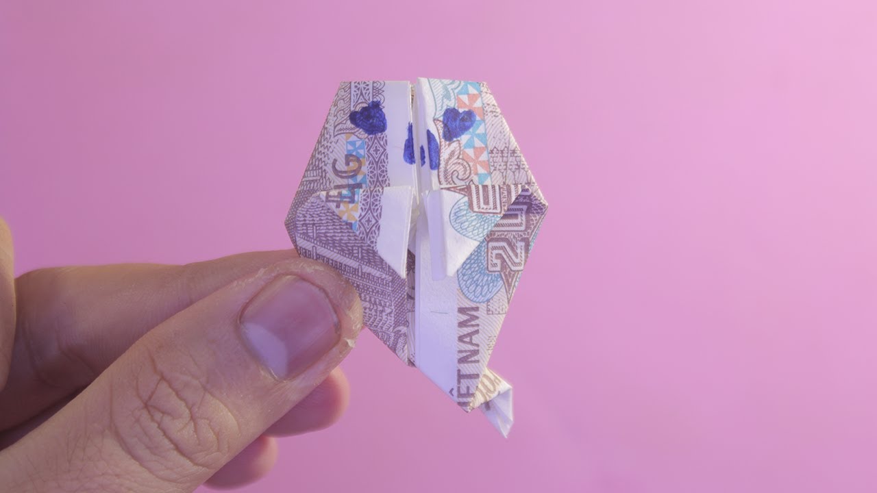 money origami ghost - YouTube