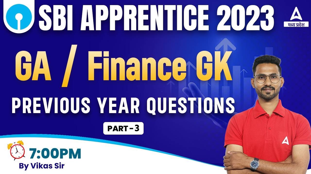 SBI Apprentice Classes 2023 | Finance GK/GK | Previous Year Question ...