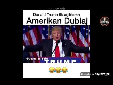 Donald Trump ilk açıklama komik montaj