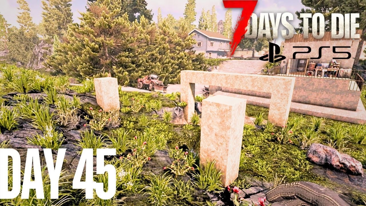 7 Days to Die Console - Today we frame our garage - YouTube