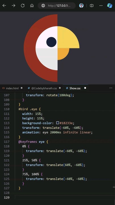 Day 051 🔥 Birdy Css Loader Animation Coding Cssprojects Programming Html5 Css Frontend
