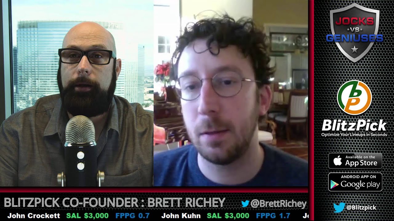 DFS Strategy for NFL Playoffs with Brett Richey of Blitzpick ...