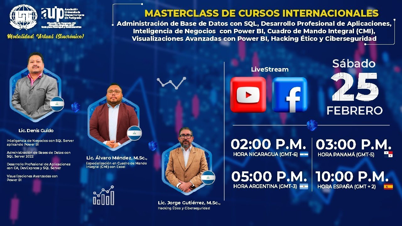 Master Class de Cursos Internacionales en Inteligencia de Negocios y ...