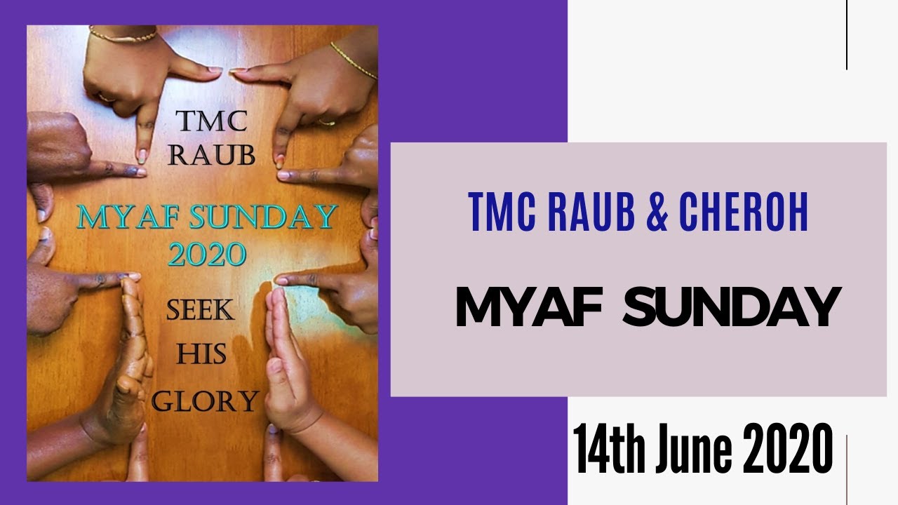 MYAF Sunday | TMC Raub & Cheroh | Rev Vijaiadass | 14th June 2020 - YouTube