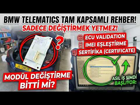 BMW Telematics (ATM2) Modülü Nasıl Değişir? | ECU Validation, IMEI ve Sertifika Yükleme!