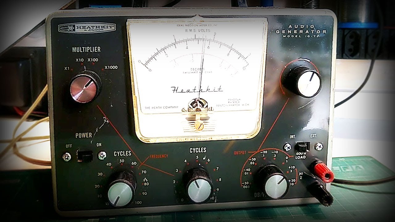 Heathkit IG-72 - Gerador de áudio valvulado - YouTube