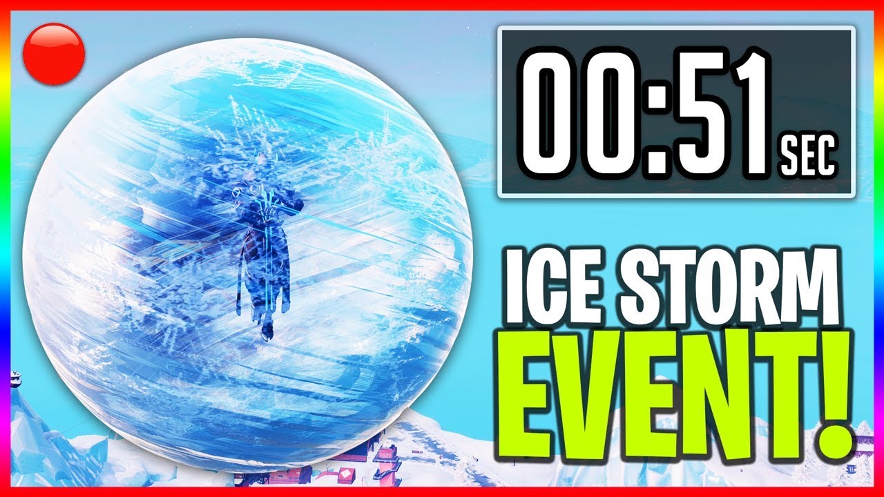 🔴 The ICE STORM Event in Fortnite! - LIVE "ICE BALL" EVENT Right Now ...