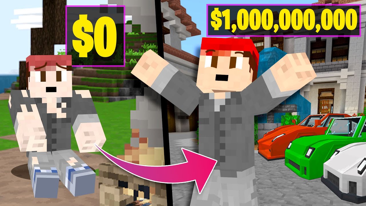 I Became a BILLIONAIRE in Minecraft! - YouTube