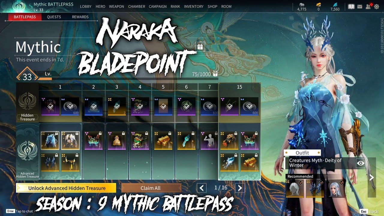 Season 9 Mythic Battlepass Naraka Bladepoint | Naraka Bladepoint Game ...