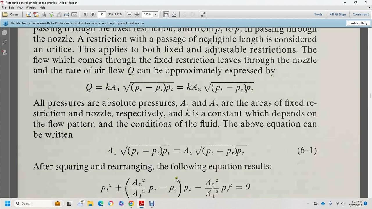 AUTOMATIC CONTROL PRINCIPLE AND PRACTICES TEXTBOOK PART 6 - YouTube