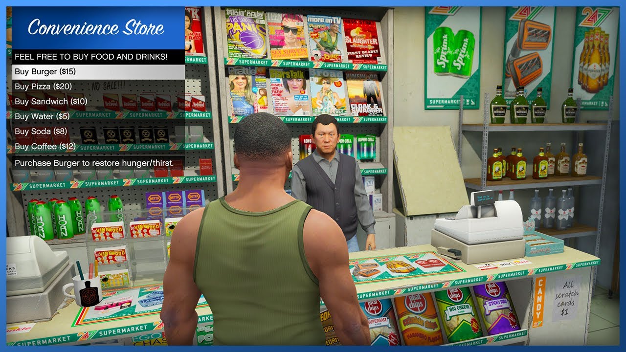 GTA V Mod Install: Hunger & Thirst - YouTube