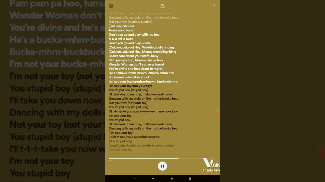 im not your toy! lyrics:) - YouTube