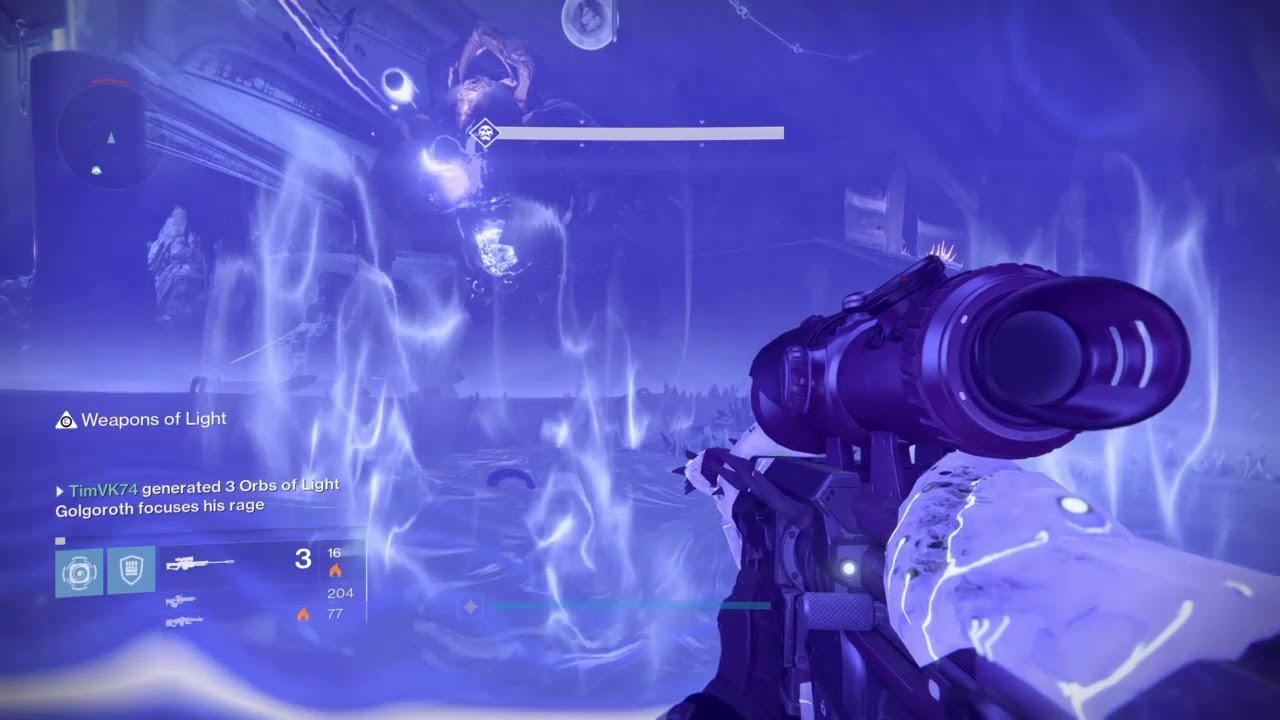 Destiny - a hunter and a titan vs Golgoroth - YouTube