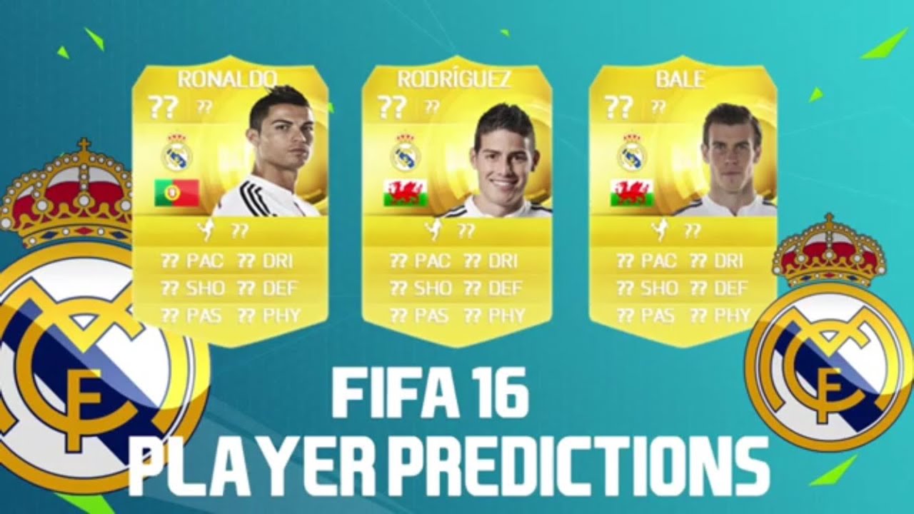 FIFA 16 - PLAYER RATING PREDICTIONS | Real Madrid - YouTube
