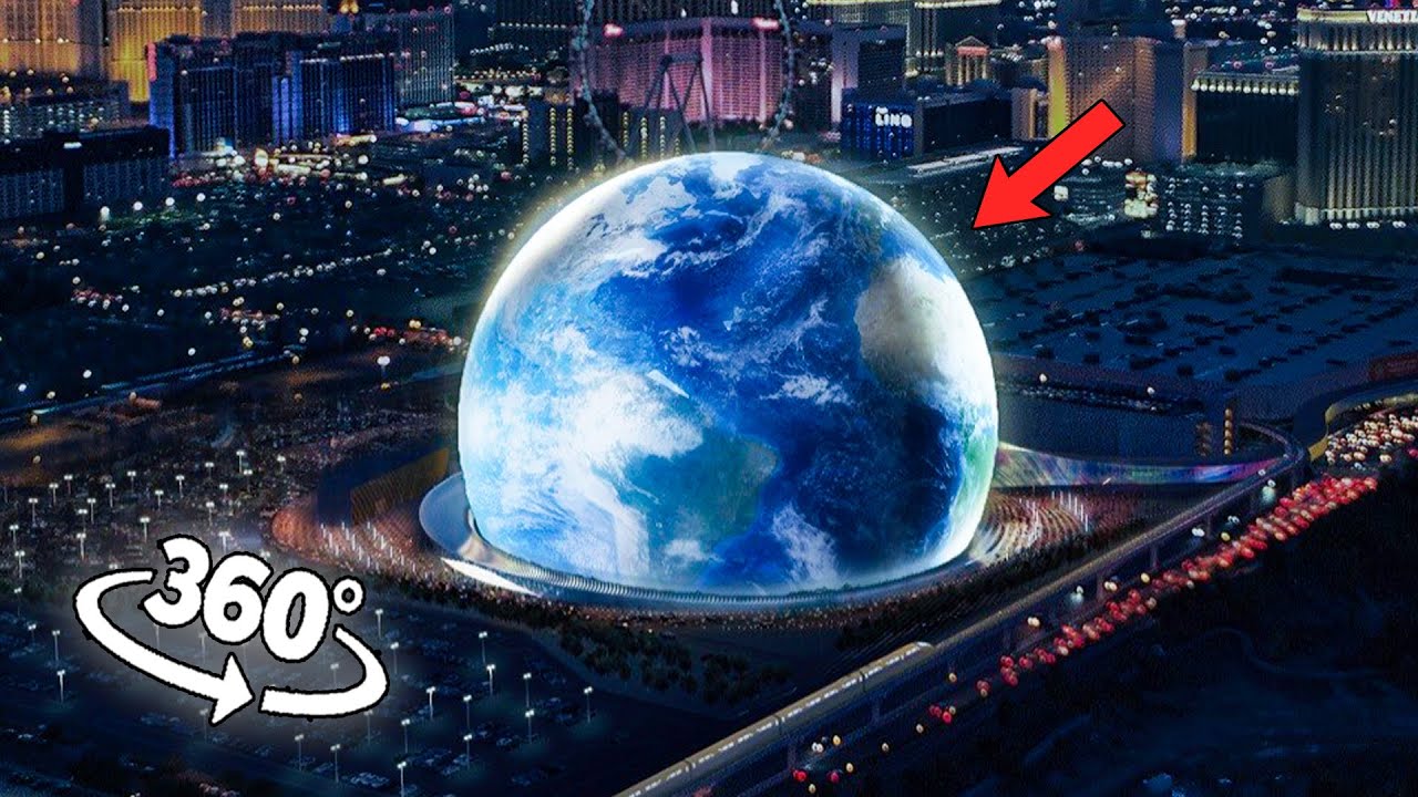 Inside the SPHERA in 360 video 8K / Las Vegas - YouTube