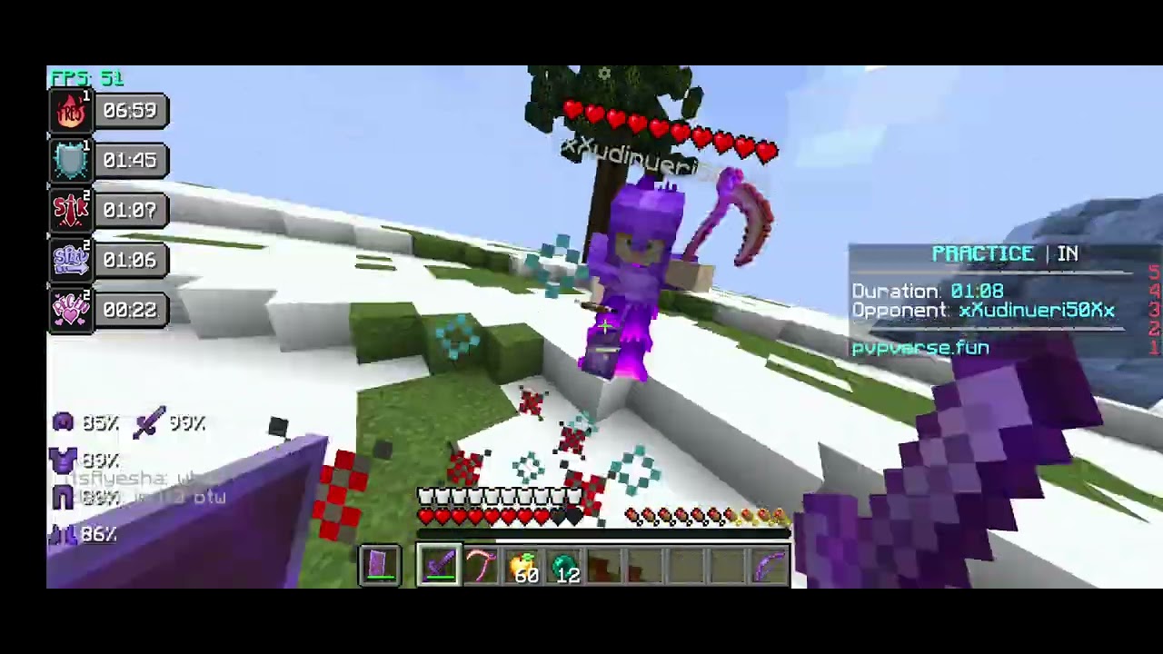 Minecraft intense fight | pvp in Minecraft pojav launcher gameplay ...