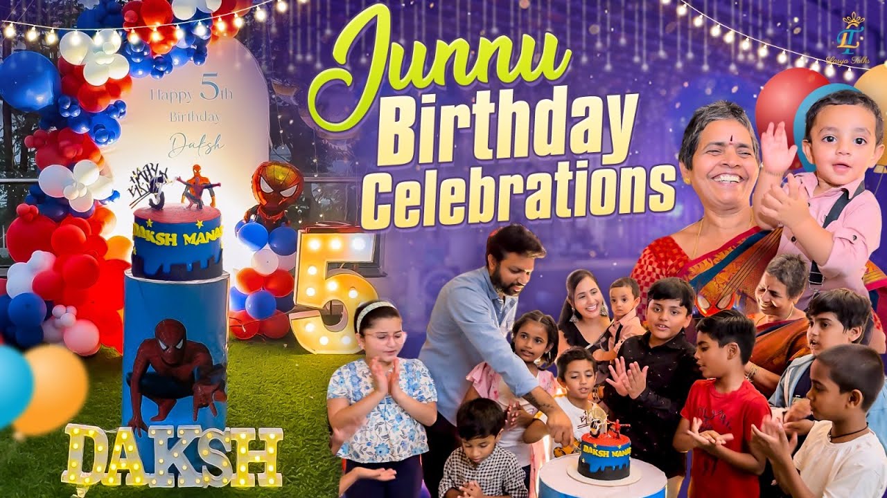 Junnu Birthday Celebrations || 🕸️ 🕷️ Spiderman Theme || junnu turns 5️⃣ ...