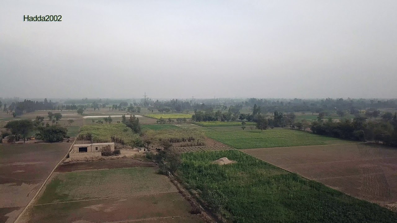 Aerial footage of Rural Sargodha, Punjab, Pakistan - YouTube