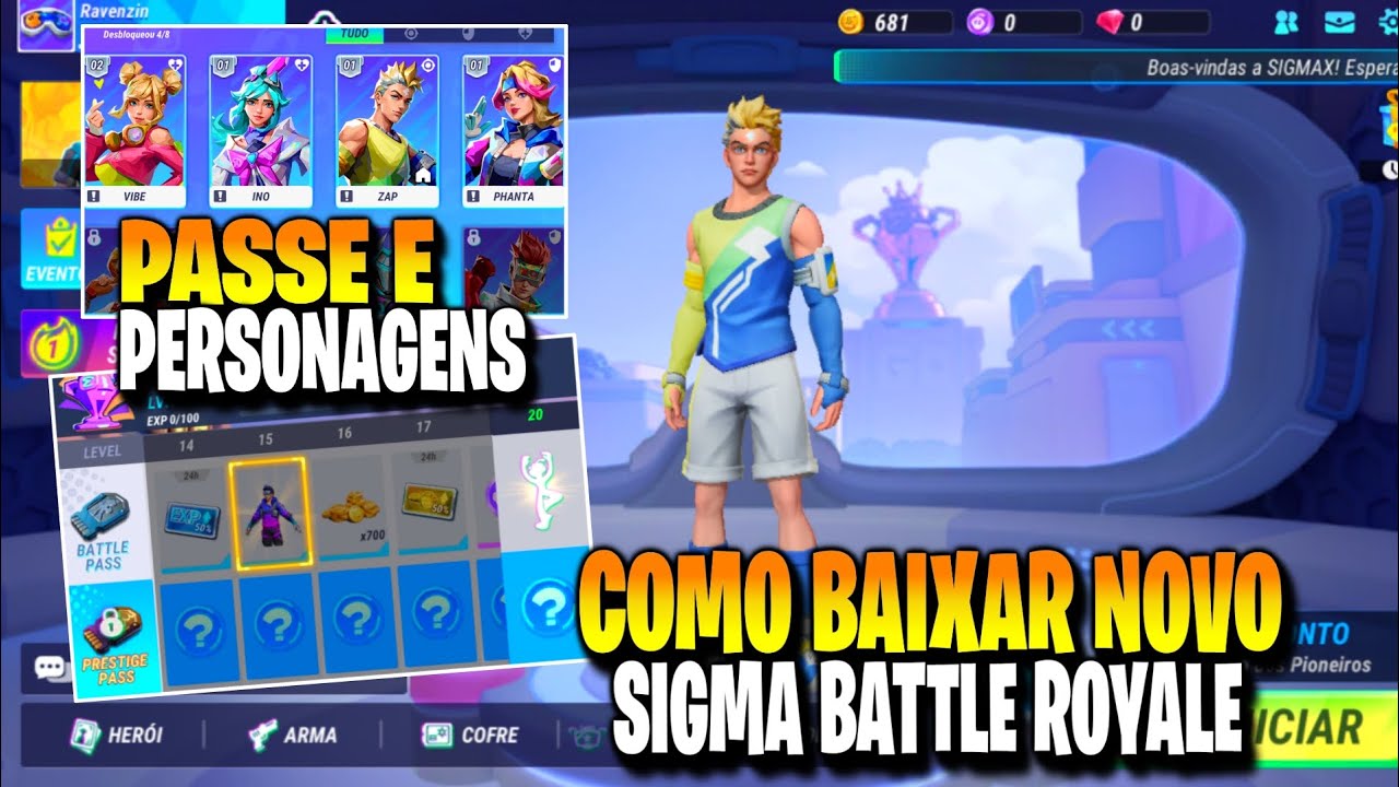 CORRE! SIGMA VOLTOU, COMO BAIXAR E JOGAR SIGMA BATTLE ROYALE! NOVO ...