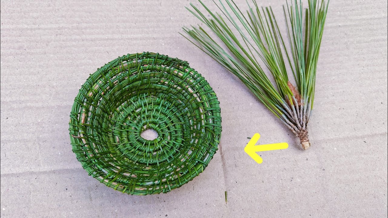 Authentic Hand made Hat Making from pine needles (@Pineconya) - YouTube
