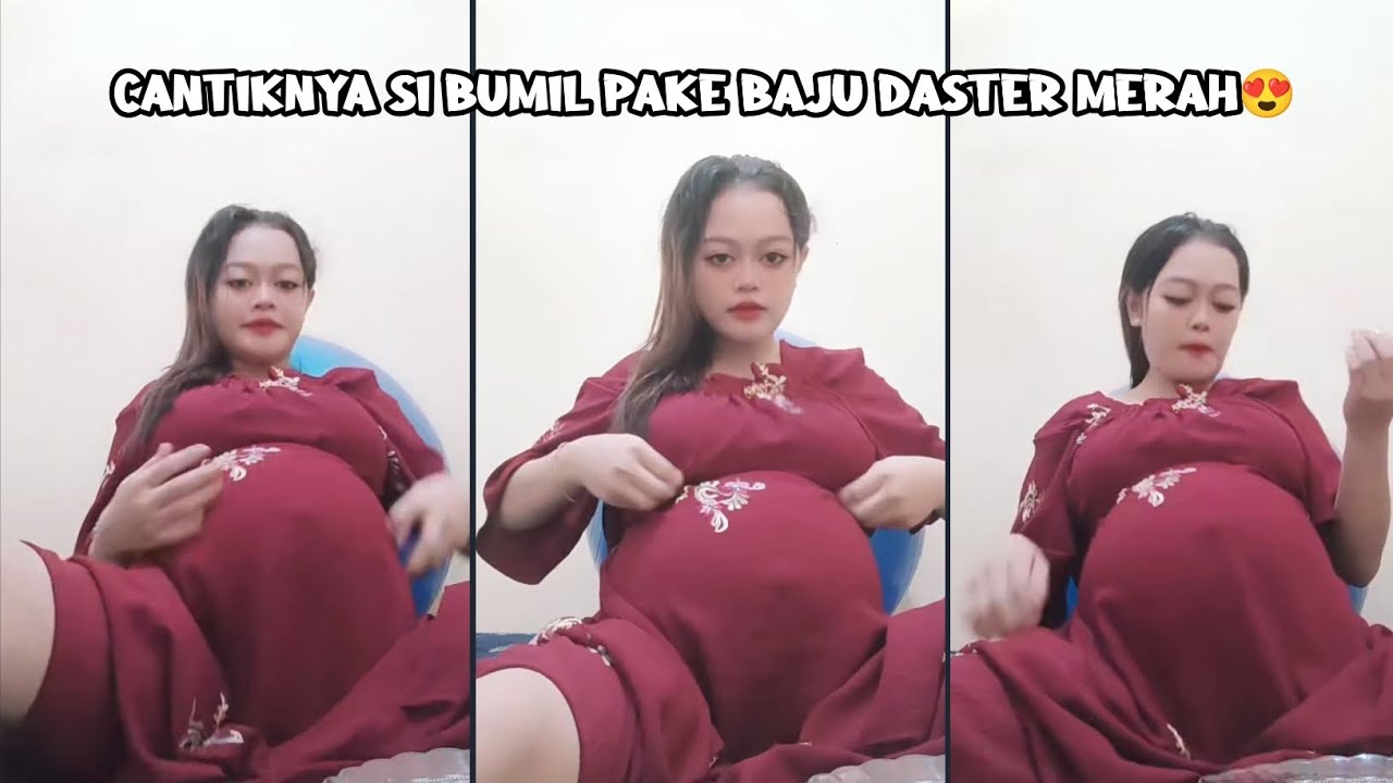 Cantiknya si bumil pake baju daster merah😍, Live tiktok || Vid 180 ...