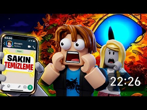 Annem gelmeden yaprakları temizlemeliyiz!! #roblox#keşfet 