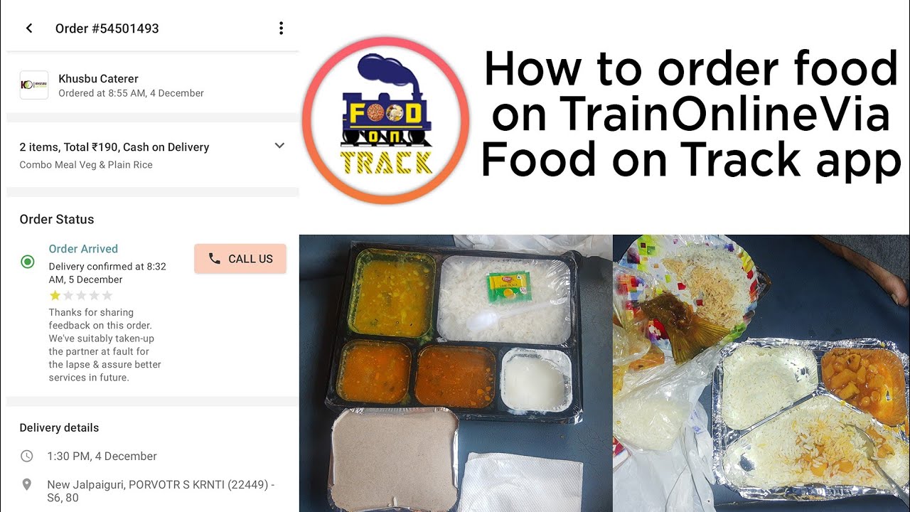 How to order food online on train | Train pantry food vs Online food ...